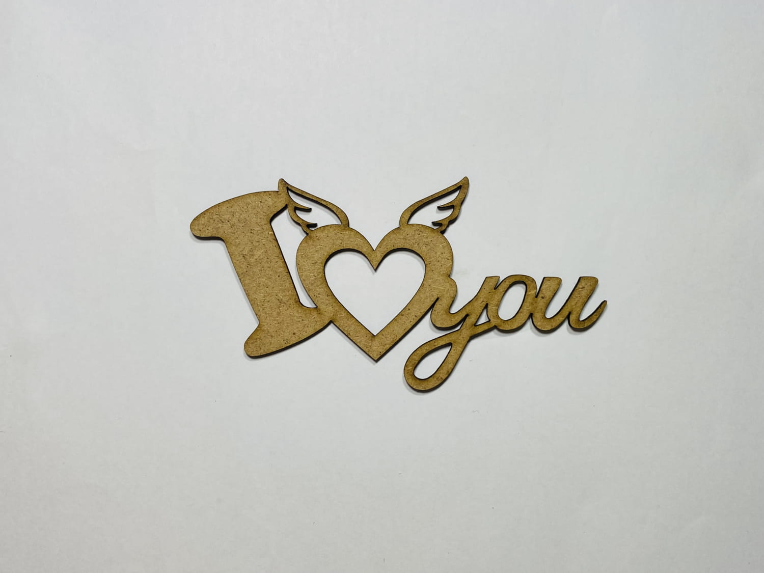 Laser Cut I Love You Wooden Cutout Unfinished Craft SVG DXF CDR AI PDF ...