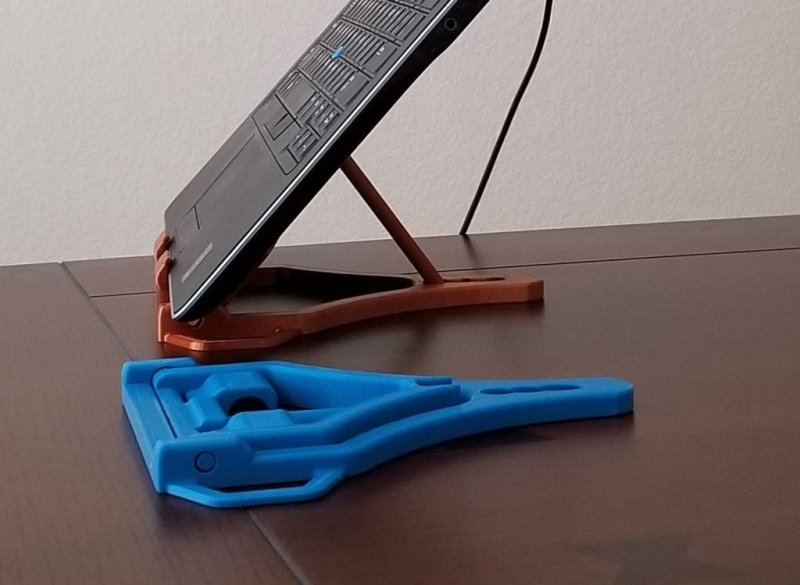 Foldable Laptop, Switch, Tablet, And Mobile Phone Stand. Prints Fully ...
