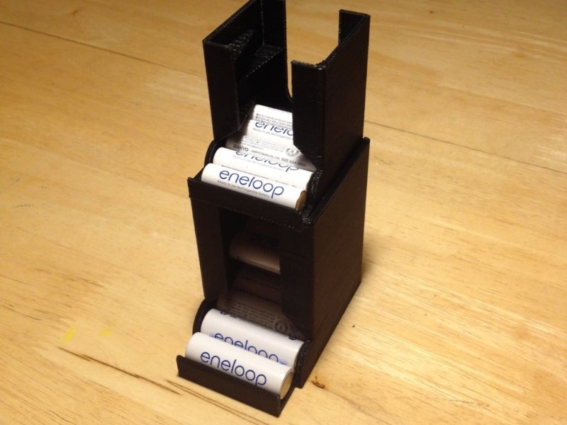 Battery Dispenser AA & AAA 3D Printer Model Download Free STL File ...
