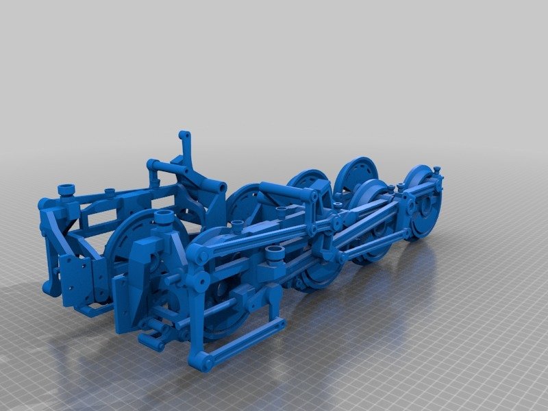 Nueva Locomotora Baldwin “La Robla”, Bielaje 3D Printer Model Download Free STL File - 3axis.co