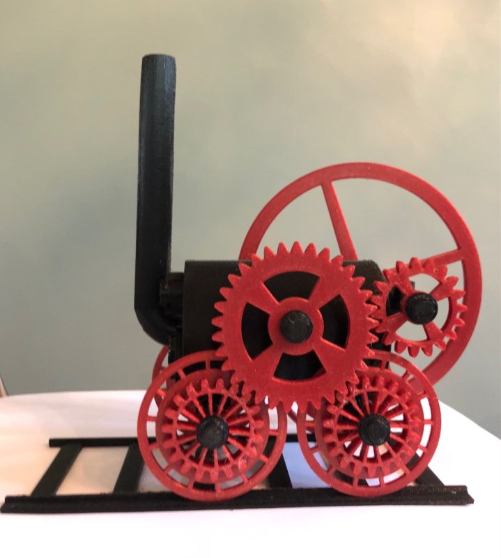Steam Locomotive 3D Printer Model Download Free STL File - 3axis.co