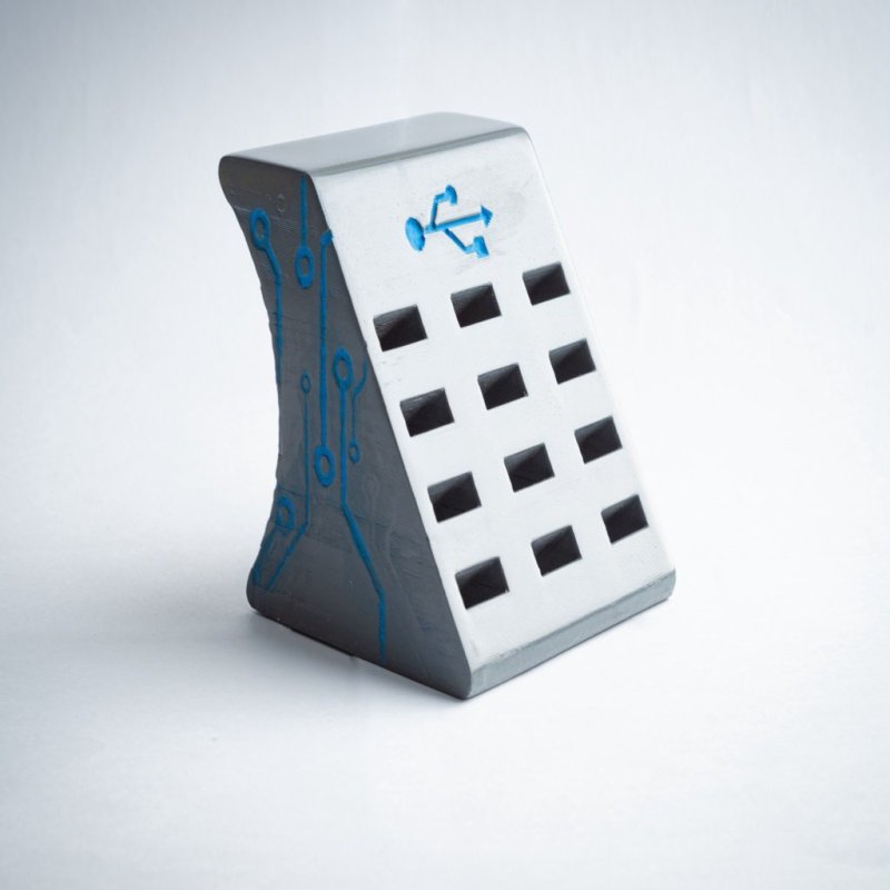 USB Holder 3D Printer Model Download Free STL File - 3axis.co
