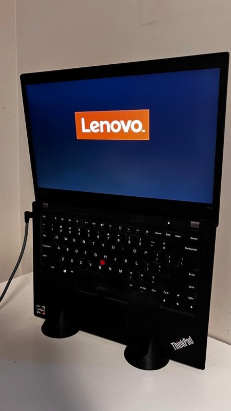 ThinkPad T14 Vertical Stand Open Or Closed 3D Printer Model Download ...