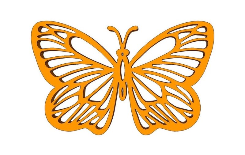 Butterfly # 61 3D Printer Model Download Free STL File - 3axis.co
