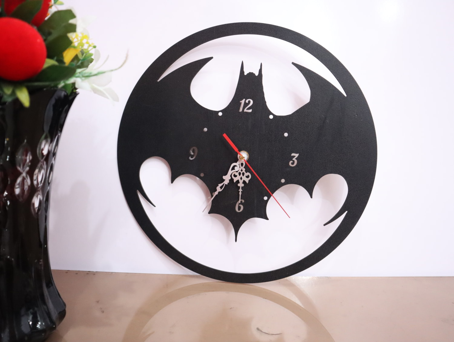 Laser Cut Batman Wall Clock SVG DXF CDR AI PDF Free Download - 3axis.co