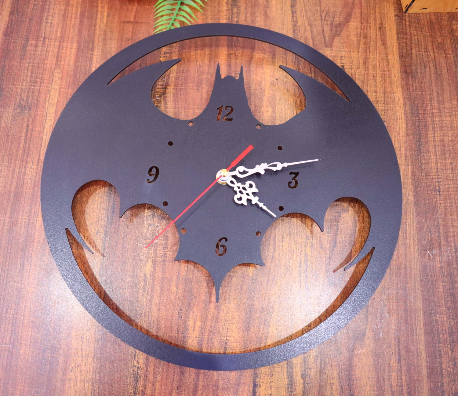 Laser Cut Batman Wall Clock SVG DXF CDR AI PDF Free Download - 3axis.co