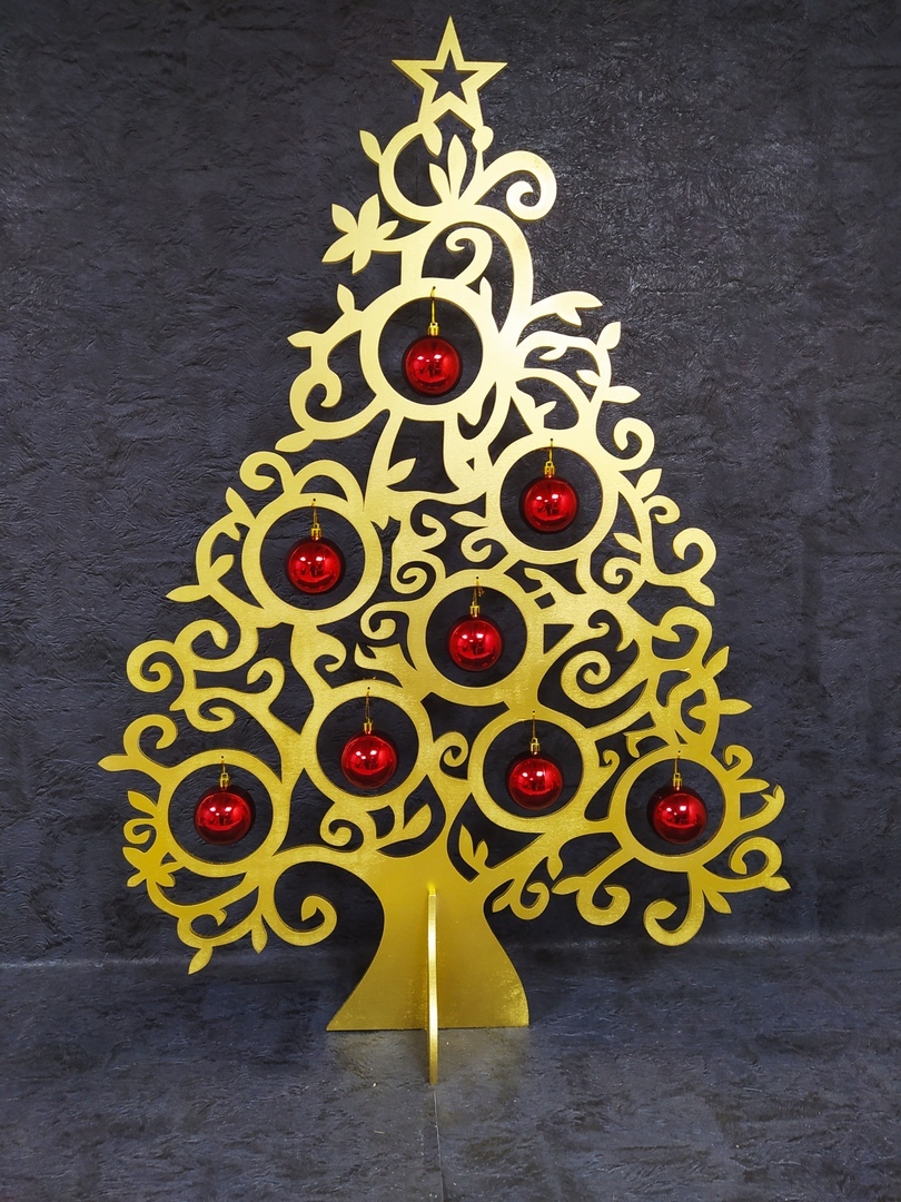 Laser Cut Christmas Ornament Tree Unique Christmas Decoration Free 